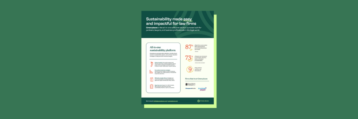 One pager: Sustainability made easy and impactful for law firms ...